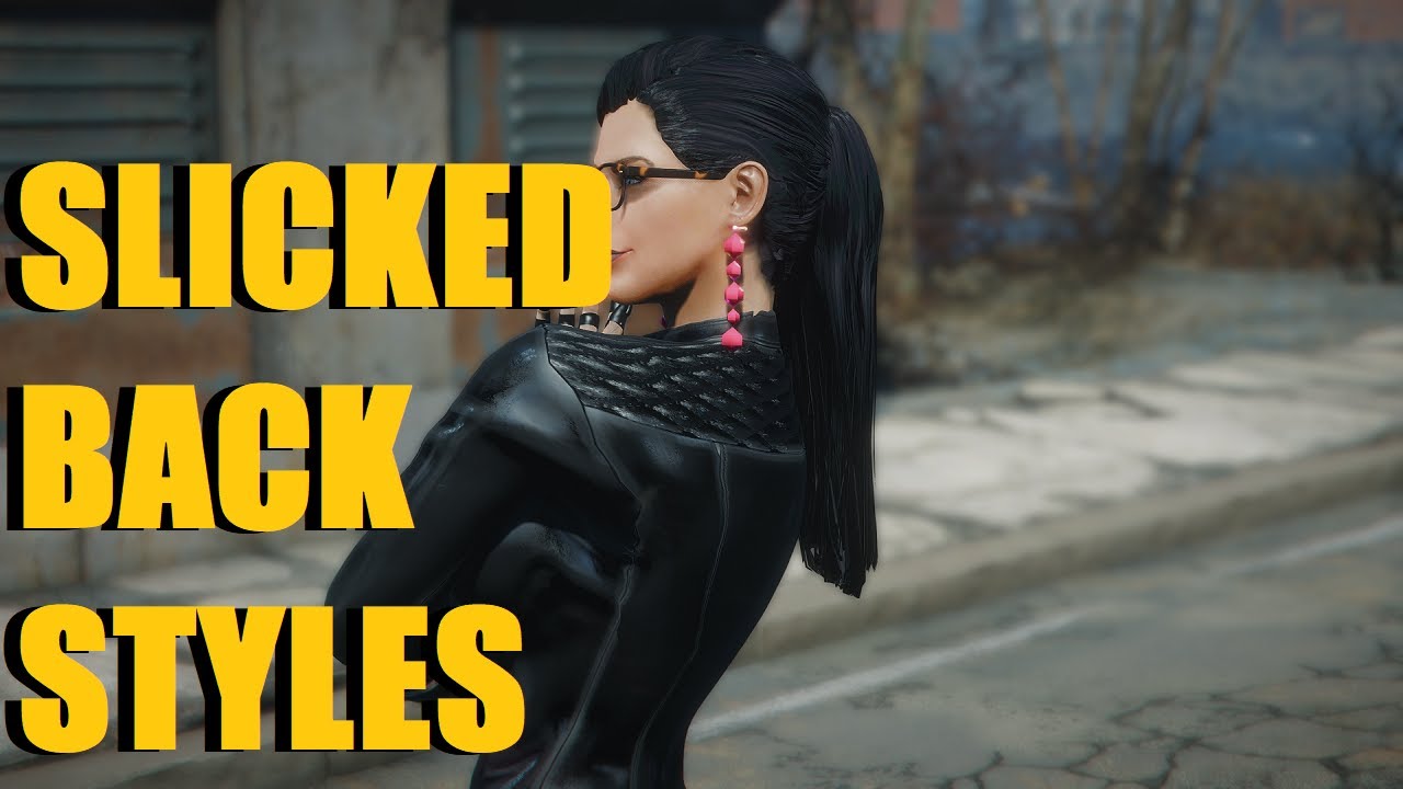 Fallout 4 Mod Review - Slicked Back Styles - Hairpack - YouTube