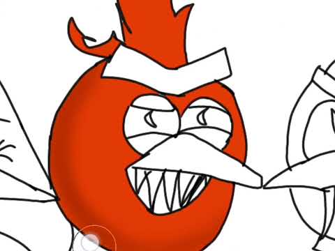ANGRY BIRDS EXE.||Chuck,Red and Bomb//1 ART'S - YouTube