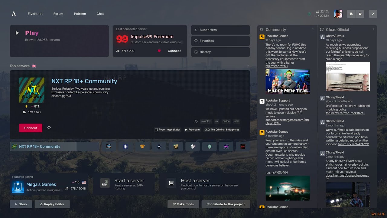 Grand theft Auto V FiveM Impulse99 - YouTube