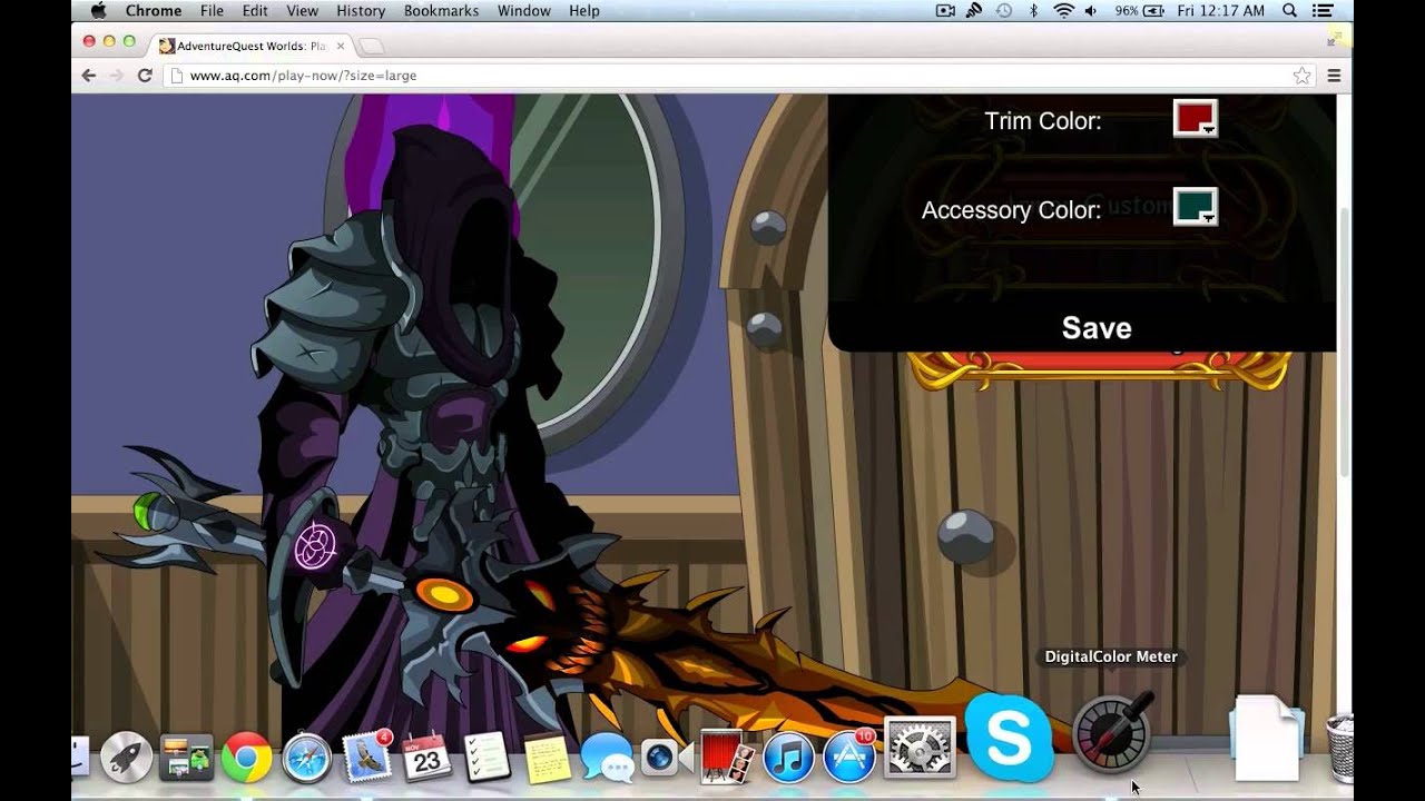 =AQW= How to identify your armor color. - YouTube