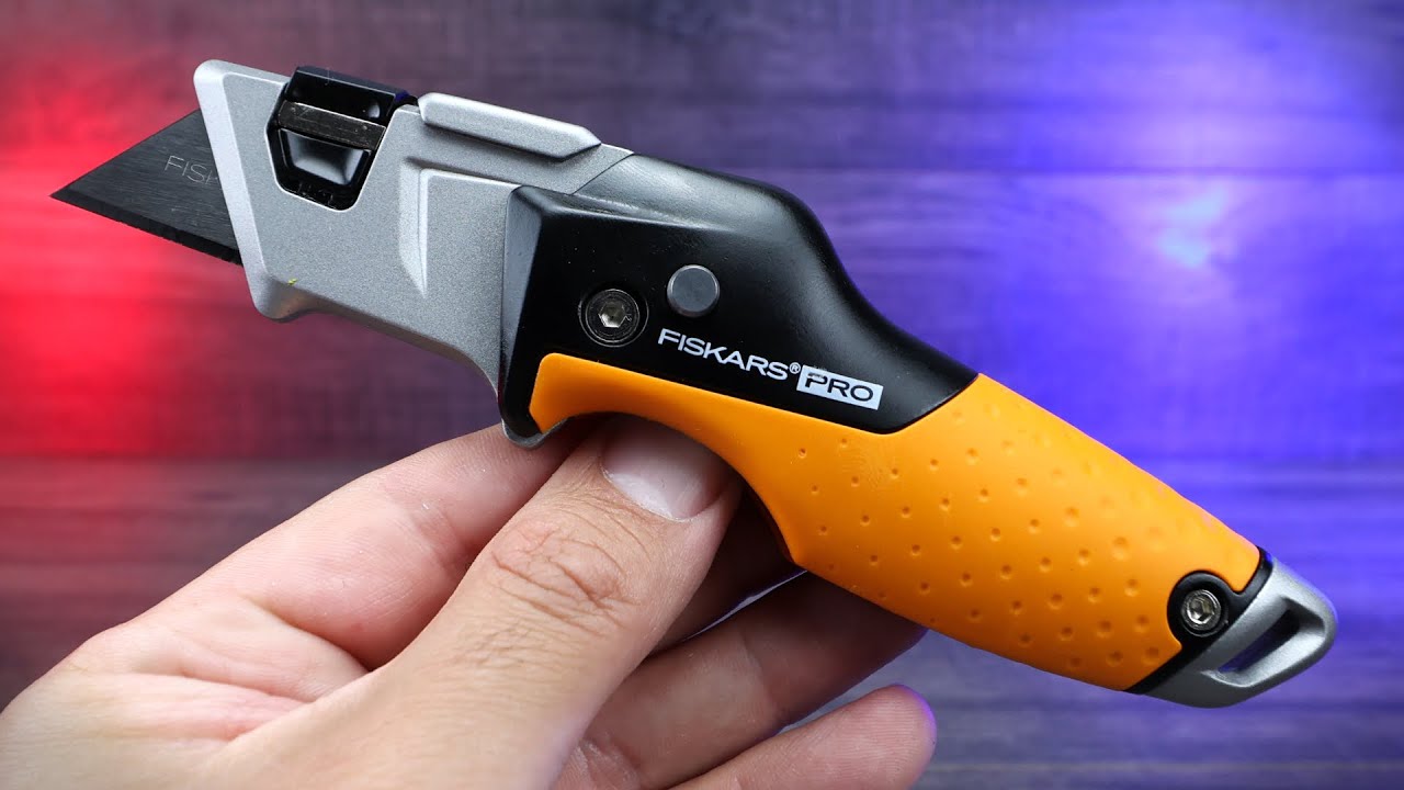 Fiskars Pro Folding Utility Knife - This is How it Works - YouTube