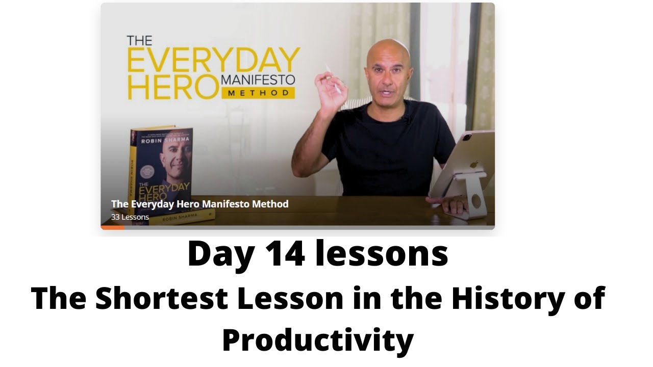 The Shortest Lesson in the History of Productivity - YouTube