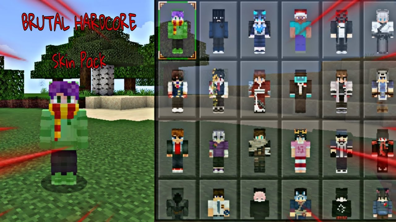 ShowCase Texture Skin Pack Brutal hardcore!! - YouTube