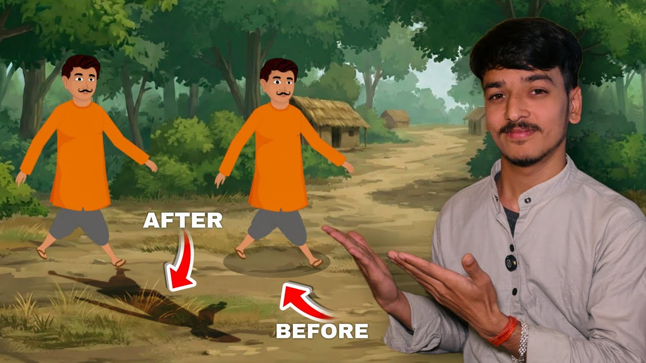 REALISTIC SHADOW ANIMATION IN ANIMATE CC 😱#2danimation - YouTube