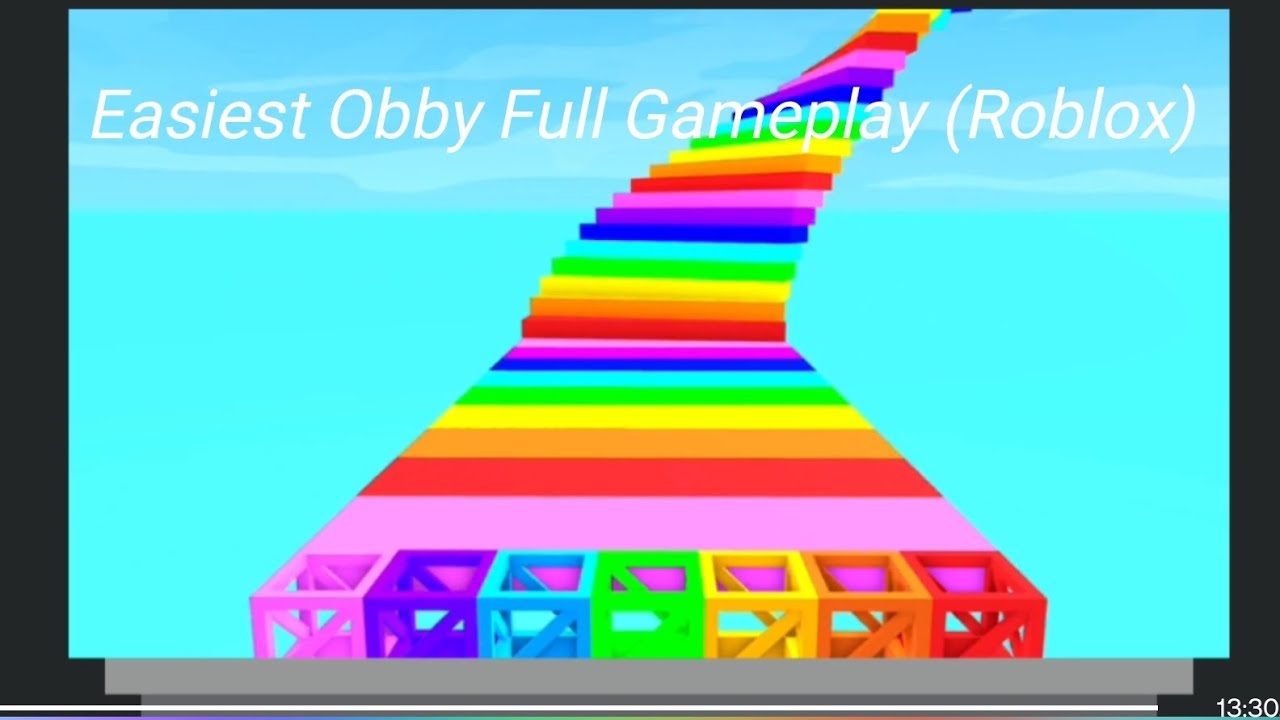 Easiest Obby Full Gameplay (Roblox) - YouTube