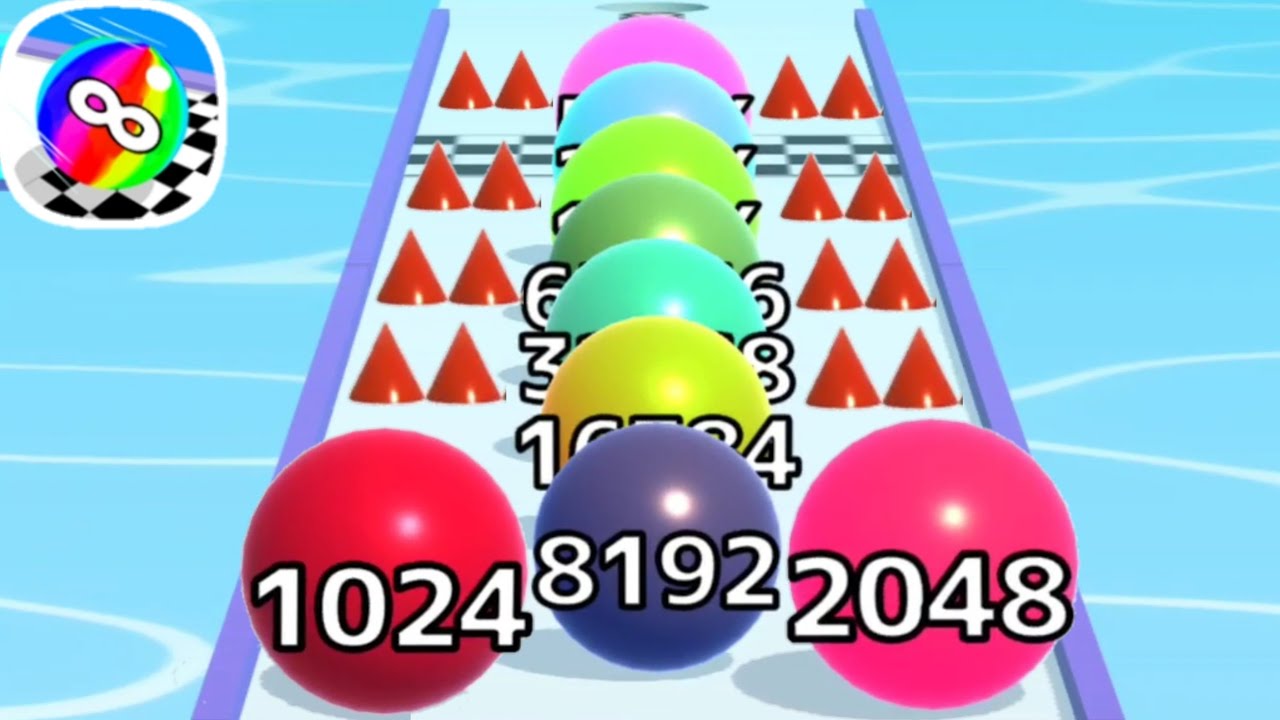 Ball Run 2048 Infinity mode game - YouTube