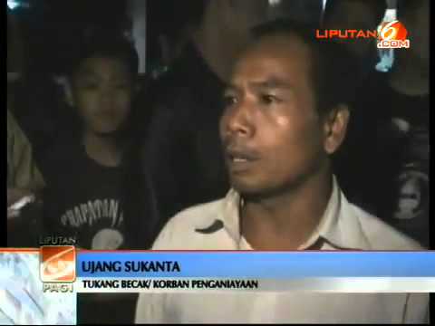 Polisi Pengecut Aniaya Tukang Becak Miskin