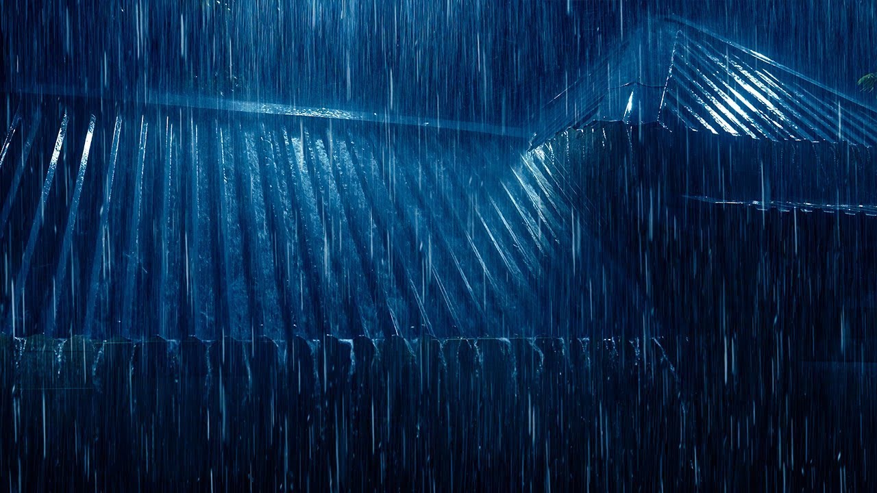 The Best Stormy Night for Deep Sleep | Heavy Rain and Thunder Sounds ...