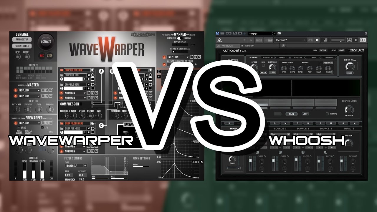 WaveWarper vs Whoosh | Whoosh Sound Design Software - YouTube