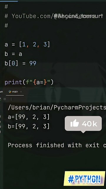 #Python_List #Copying_Mistake in #coding #python #like #live #programming #short #art #ai - YouTube