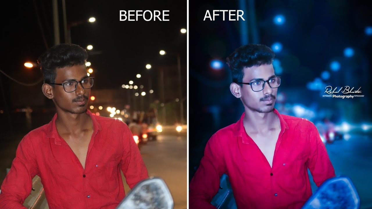 blue effect editing Photoshop cc tutorial - YouTube