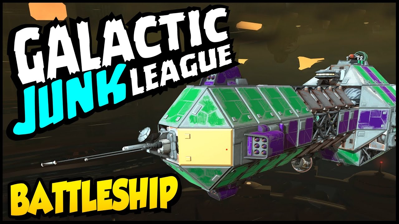 Galactic Junk League Battleship & Frigate Gameplay! [Galactic Junk ...