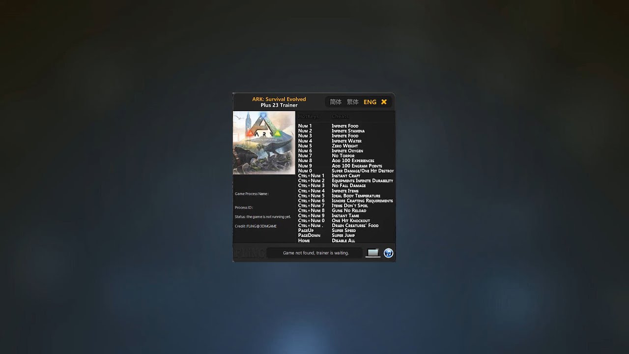 ARK: Survival Evolved – Trainer +23 Update 2019.11.13 [FLING] - YouTube