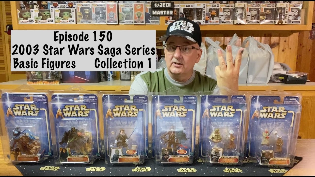 E150 The 2003 Star Wars Saga Series Basic Action Figures, Collection 1 ...
