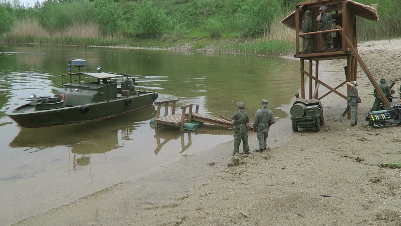 Vietnam War Pibber patrol boat RC 1:16 - YouTube