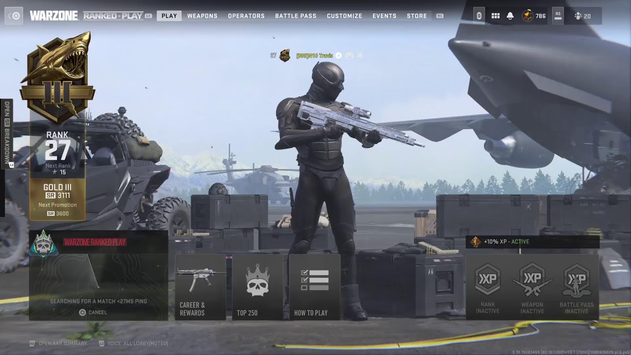 Warzone ranked Gold 2 To Gold 3 - YouTube