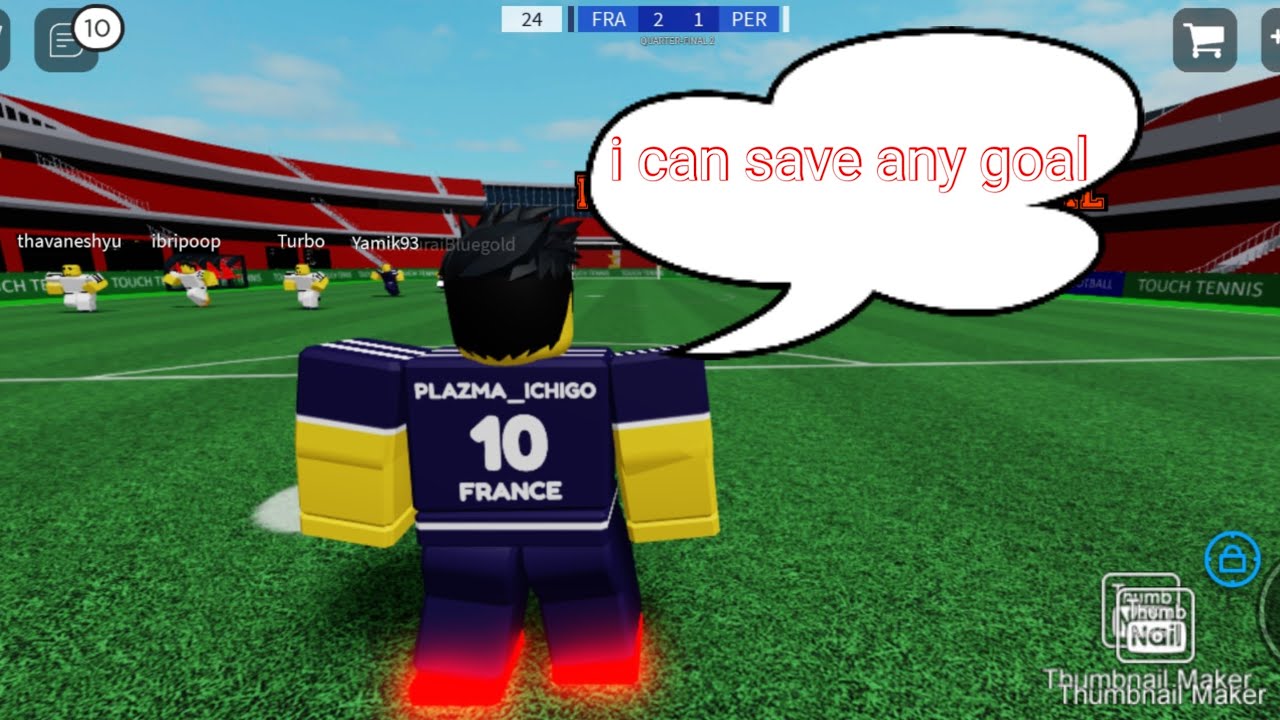 The roblox goalkeeping experience (touch football) - YouTube
