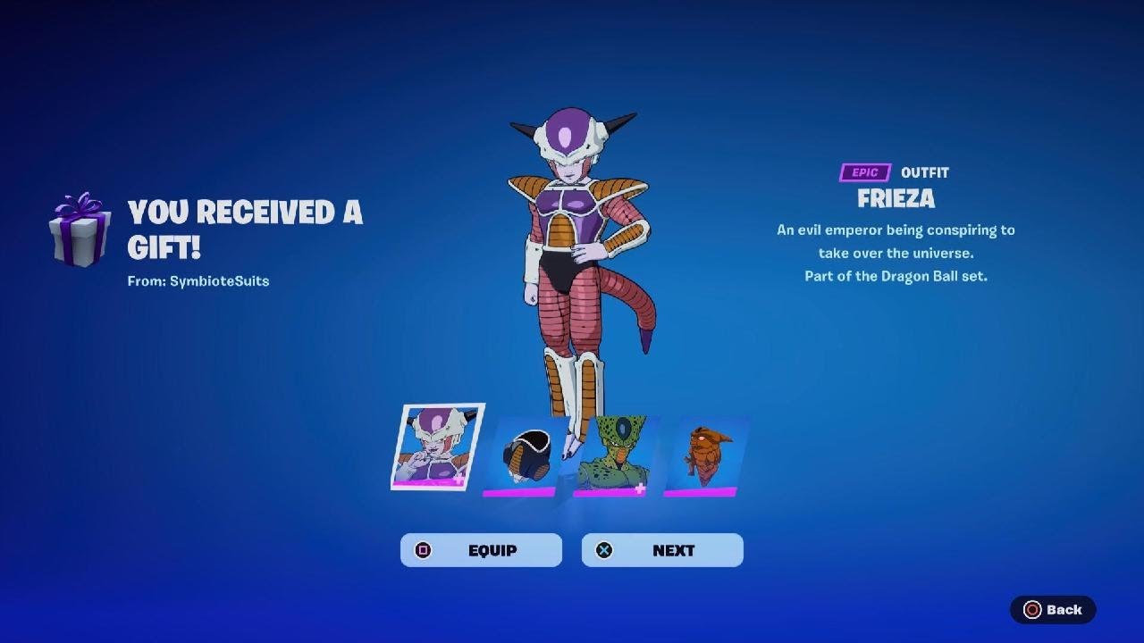 Fortnite Frieza and Cell Bundles - YouTube