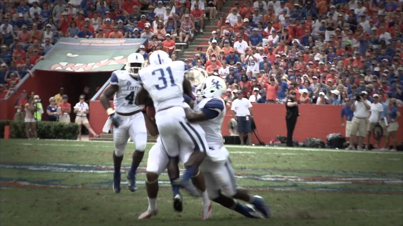 Jordan Reed Gets Sandwhiched - Florida vs. Kentucky 9/22/12 (College ...