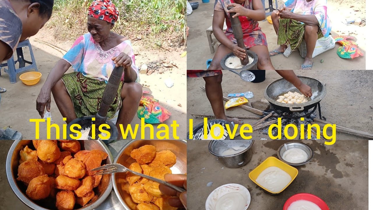 Cook with me- Making breakfast in the village with my family( Akara and ...