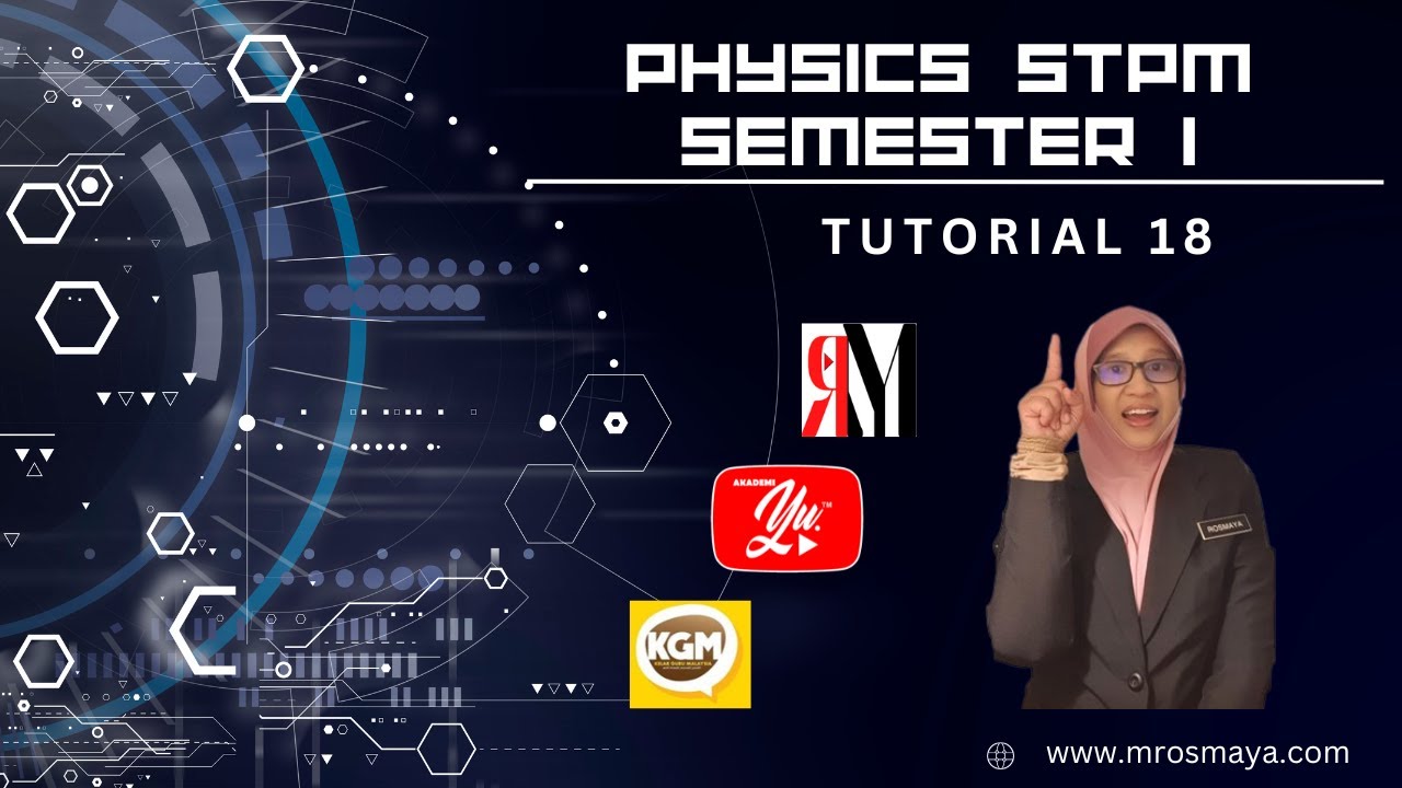PHYSICS STPM : Tutorial 18 - Ideal Gas Equation, Pressure of a Gas, r.m ...