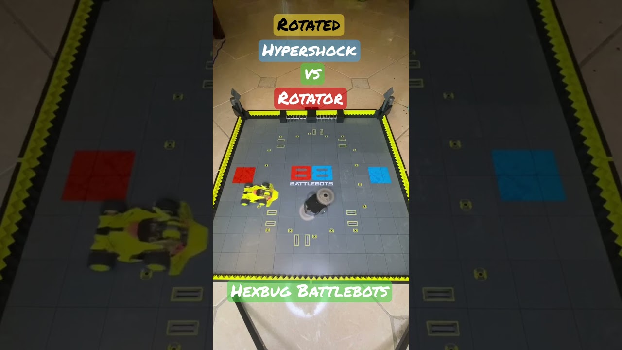 Hypershock vs Rotator .. Rotated . Hexbug Battlebots #hexbugbattlebots ...
