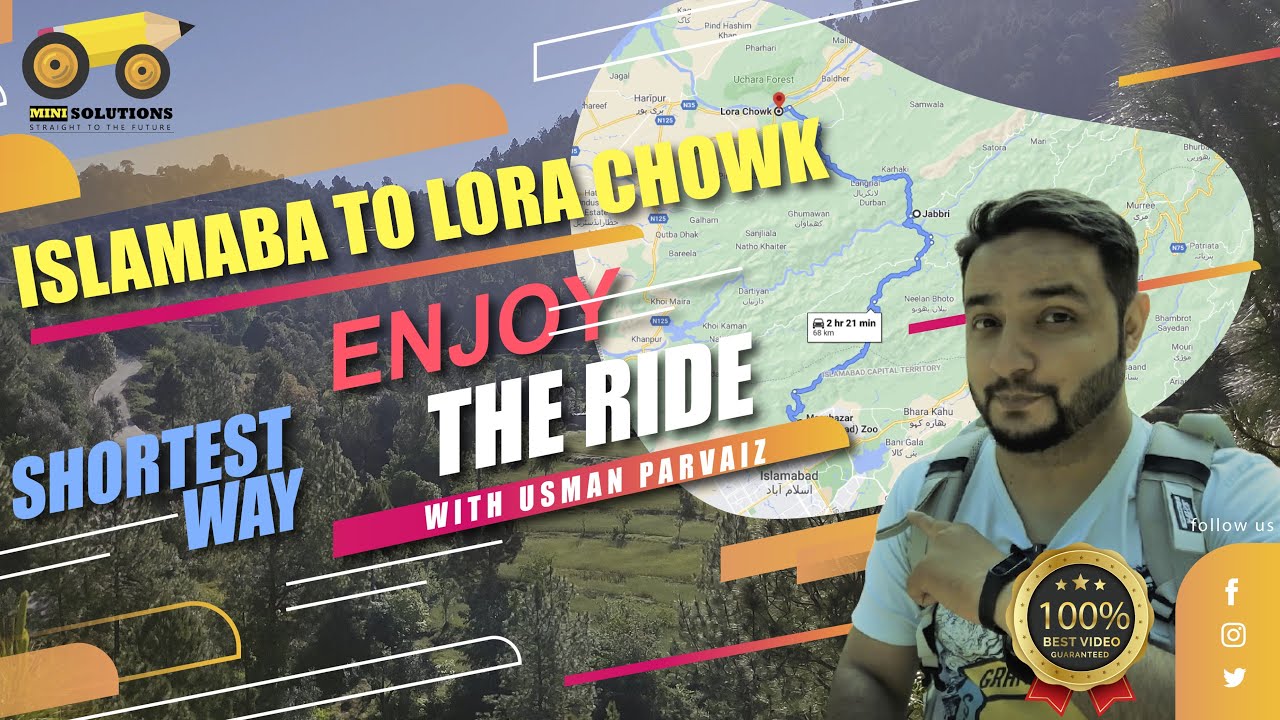 Islamabad Daman-e-Koh to Jabbri Haripur Lora Chowk V-log Best video ...