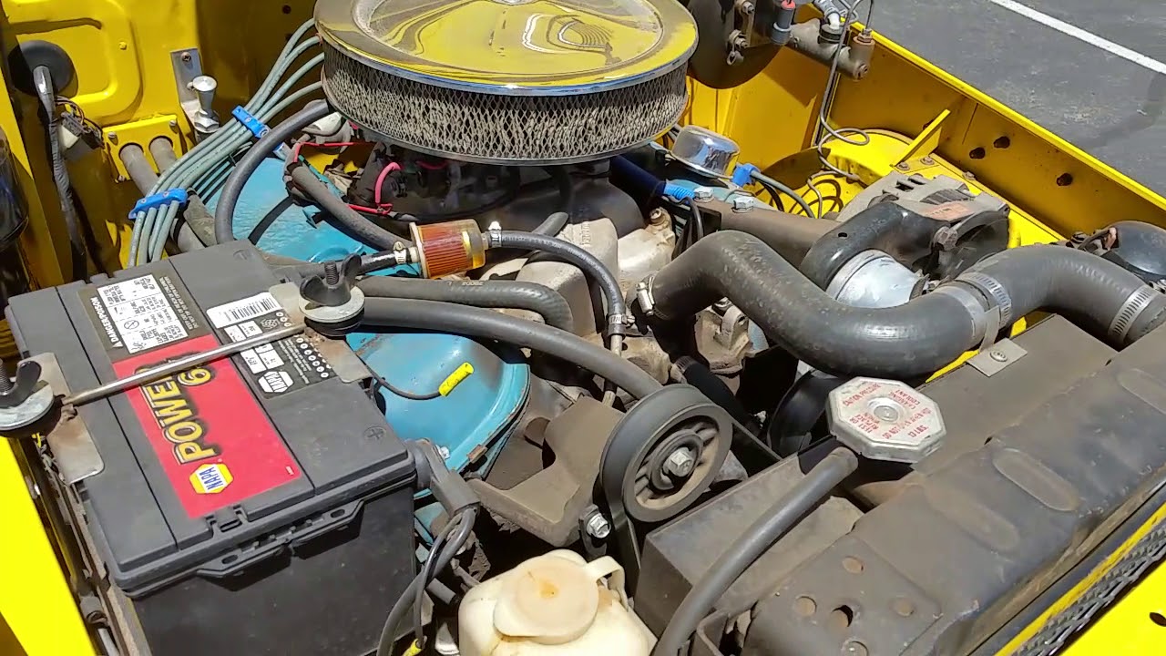 1967 FJ45 454 V8 Engine Run - YouTube