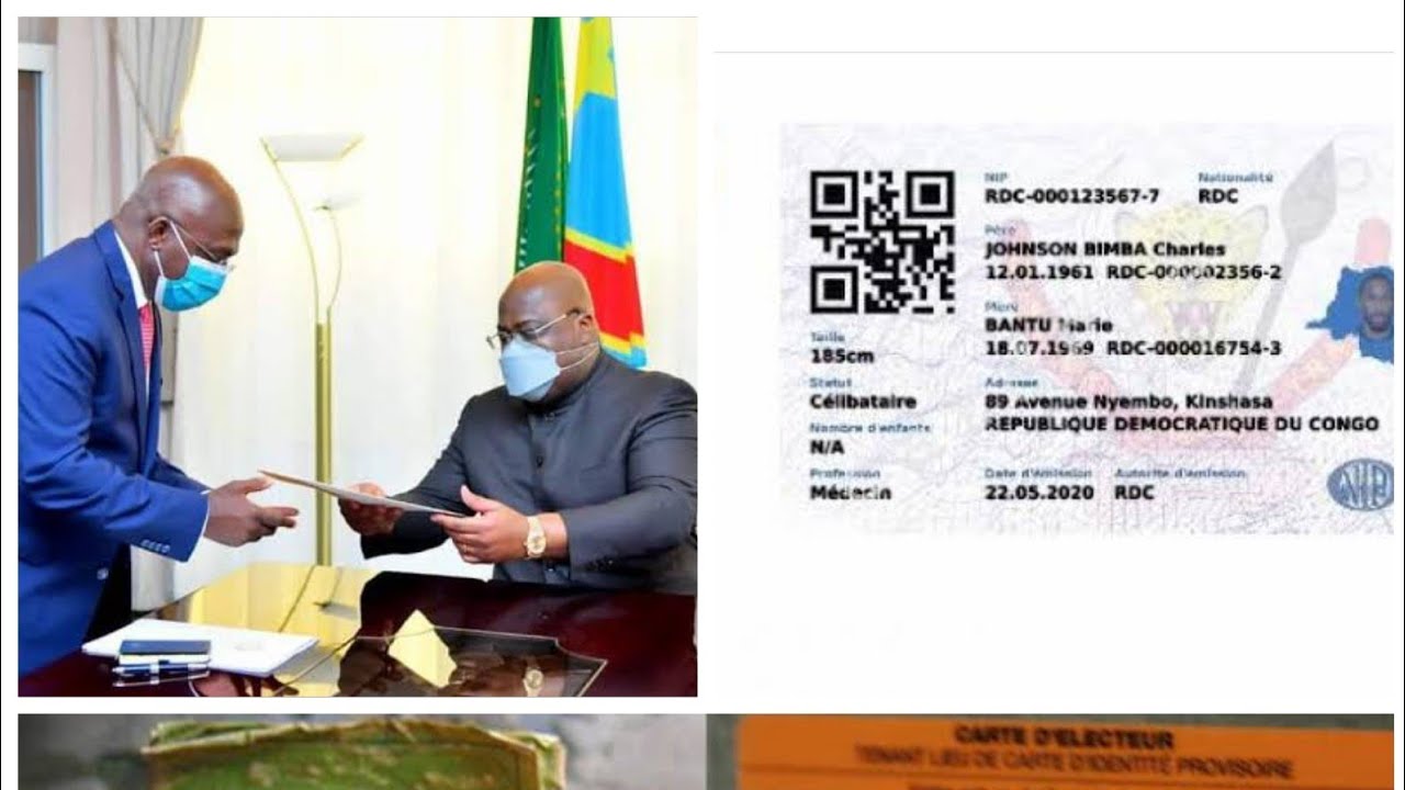 🛑URGENT ENFIN CARTE D'IDENTITÉ CONGOLAISE LANCEMENT IDENTIFICATION 2023 ...