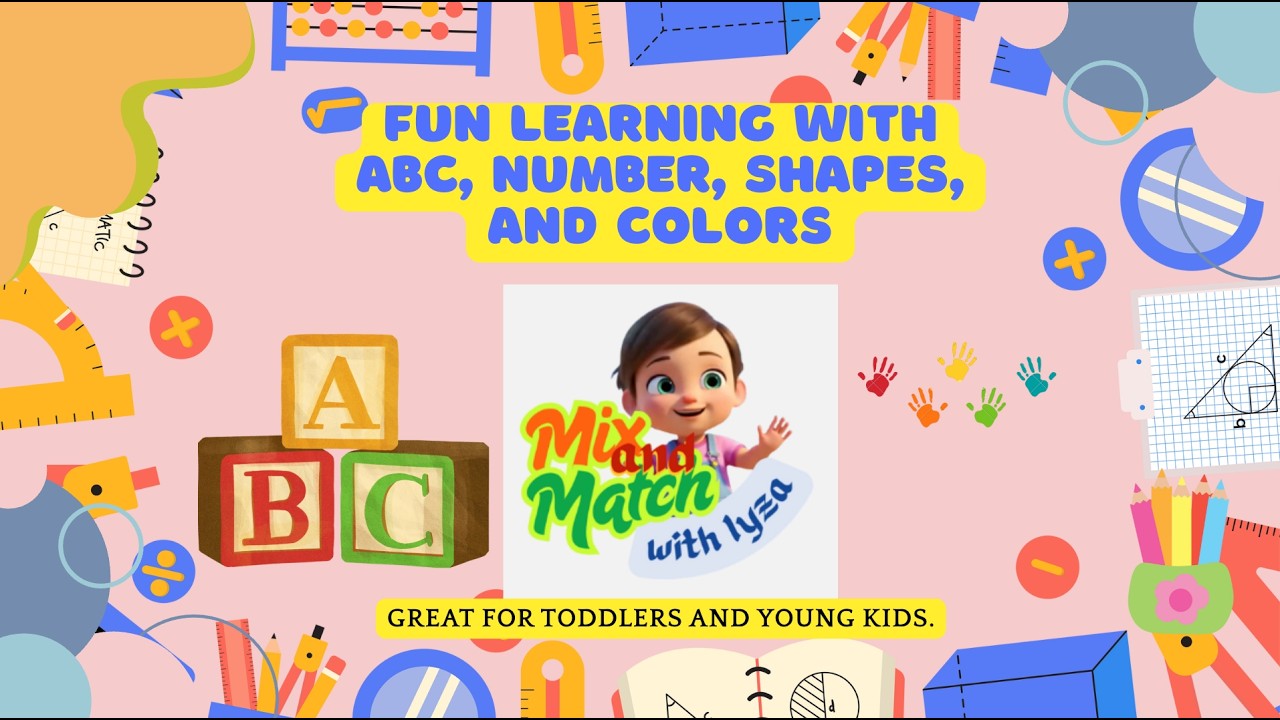 Counting with Fruits and Animals/ Fun Learning with ABC, Number, Shapes ...