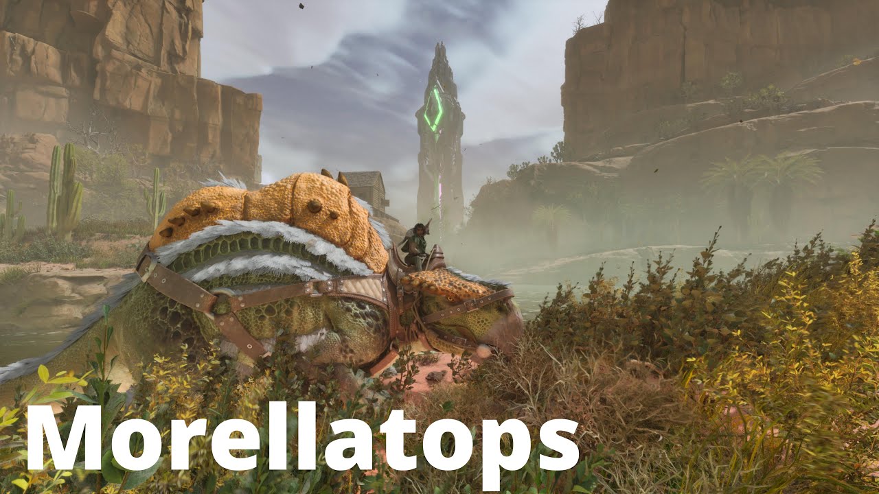 Pravěký velbloud ( Morellatops taming ) - Ark Survival Ascended ...
