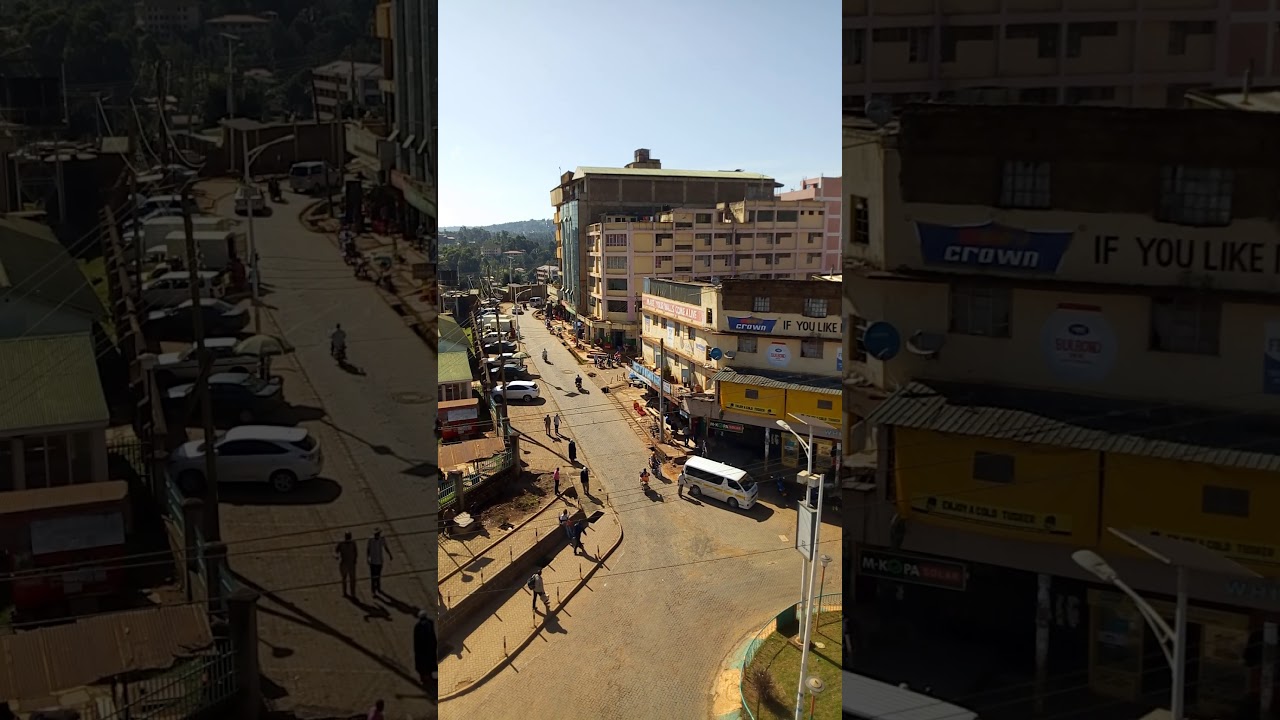 A sectional view of Kisii town in Kenya - YouTube