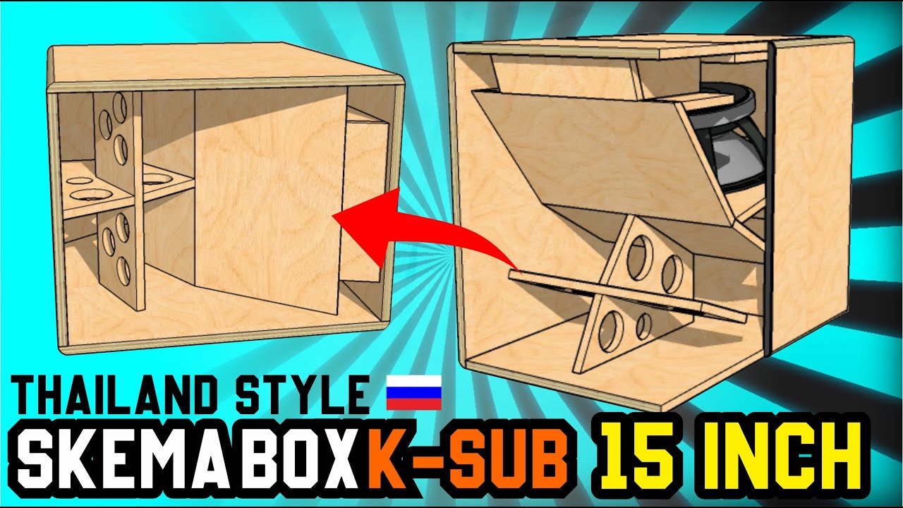 BOX VIRAL DI THAILAND ‼️ SKEMA BOX K- SUB 15 INCH ll BOX SPEAKER VIRAL ...