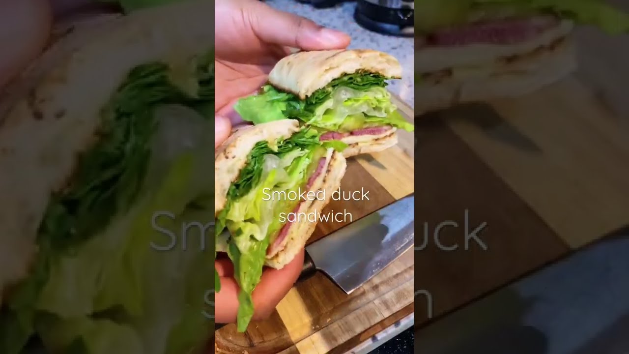 My smoked duck sandwich recipe. - YouTube