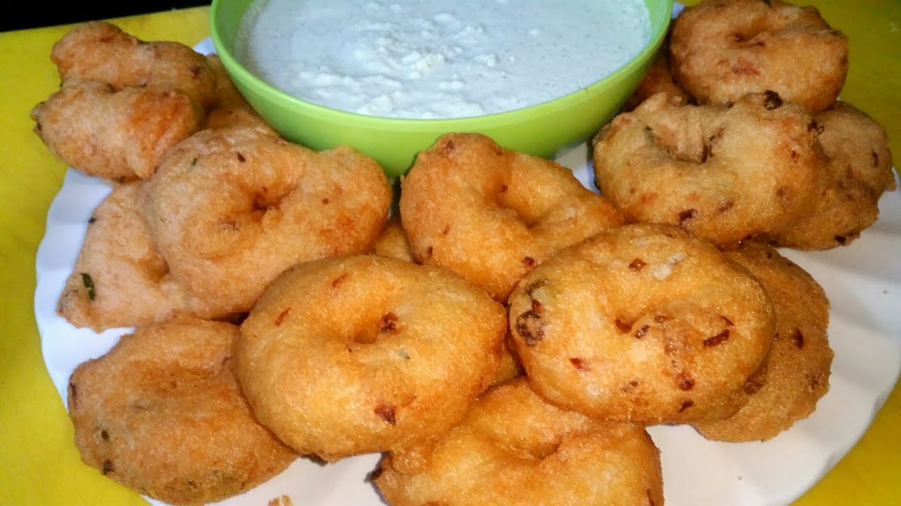 Vada and chutney (homemade recipe) - YouTube