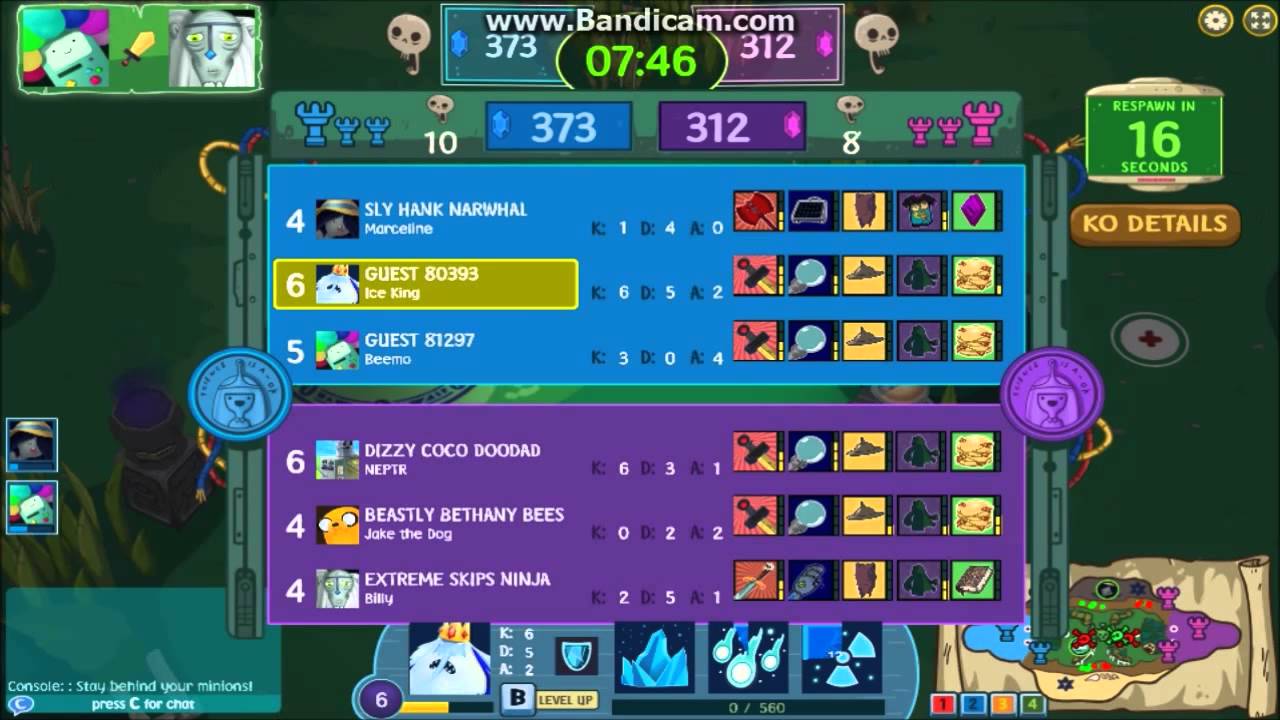 Adventure Time Battle Party #3 - Снежный король - YouTube