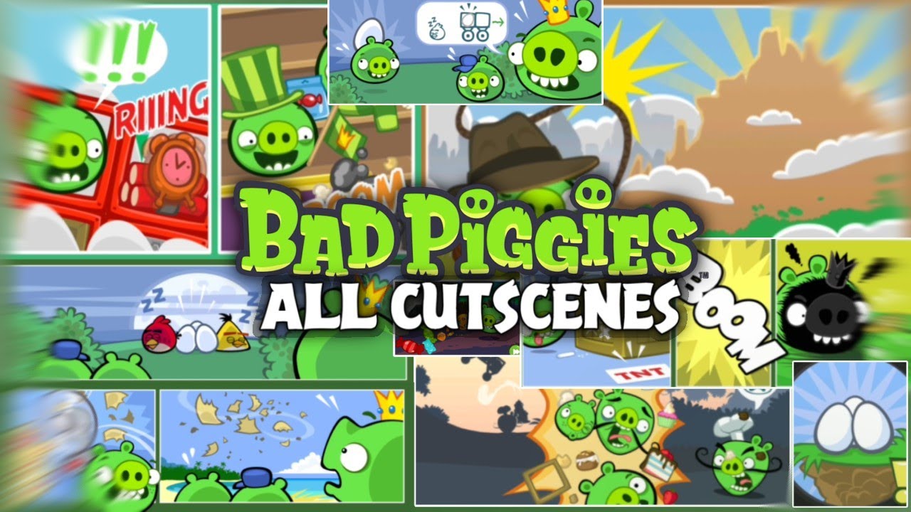 Bad Piggies - All Cutscenes (Including Cake Race And Crate Cutscenes ...
