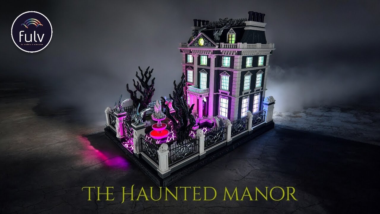 The Haunted Manor 3d printed model - YouTube