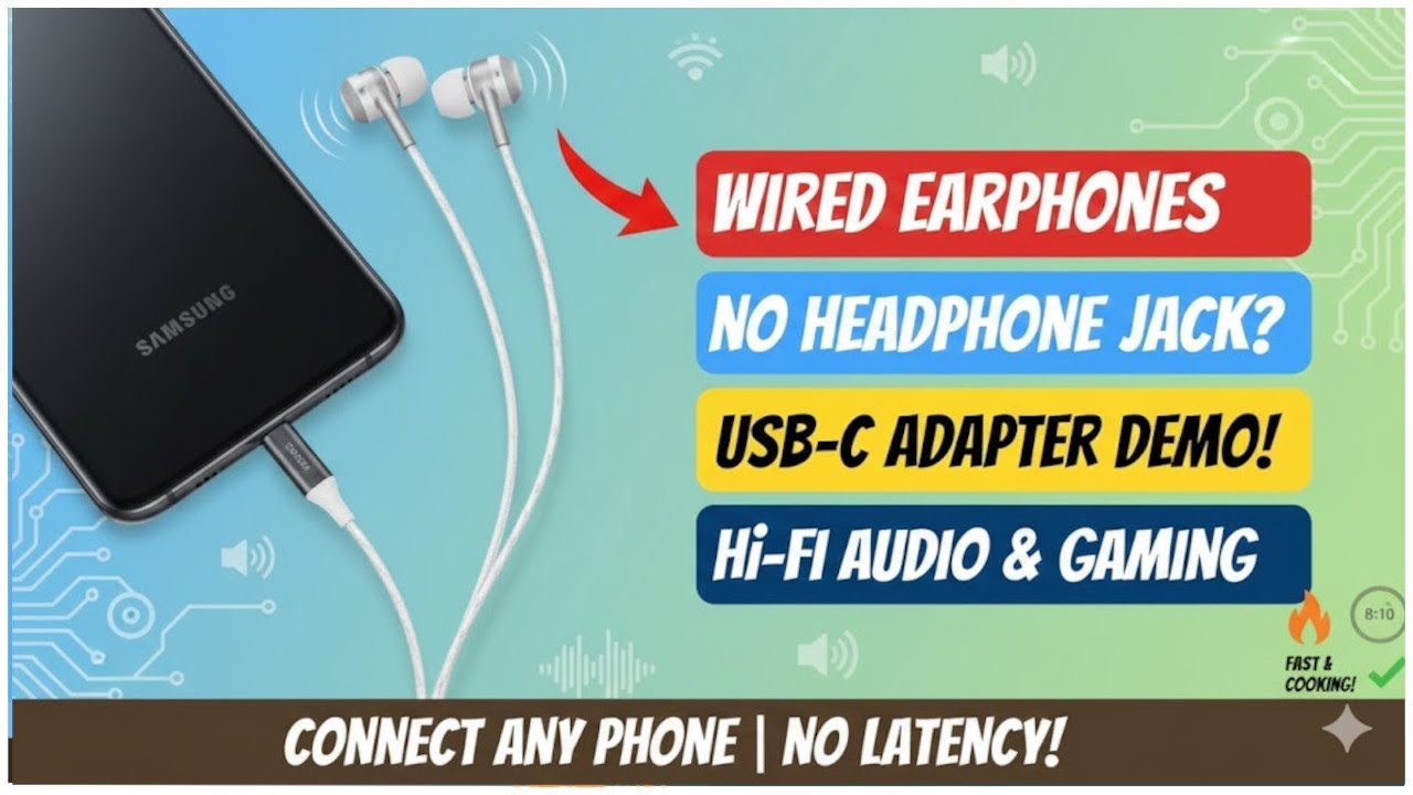 How To Use Wired Earphones For New Mobiles Without Head Phone Jack ...