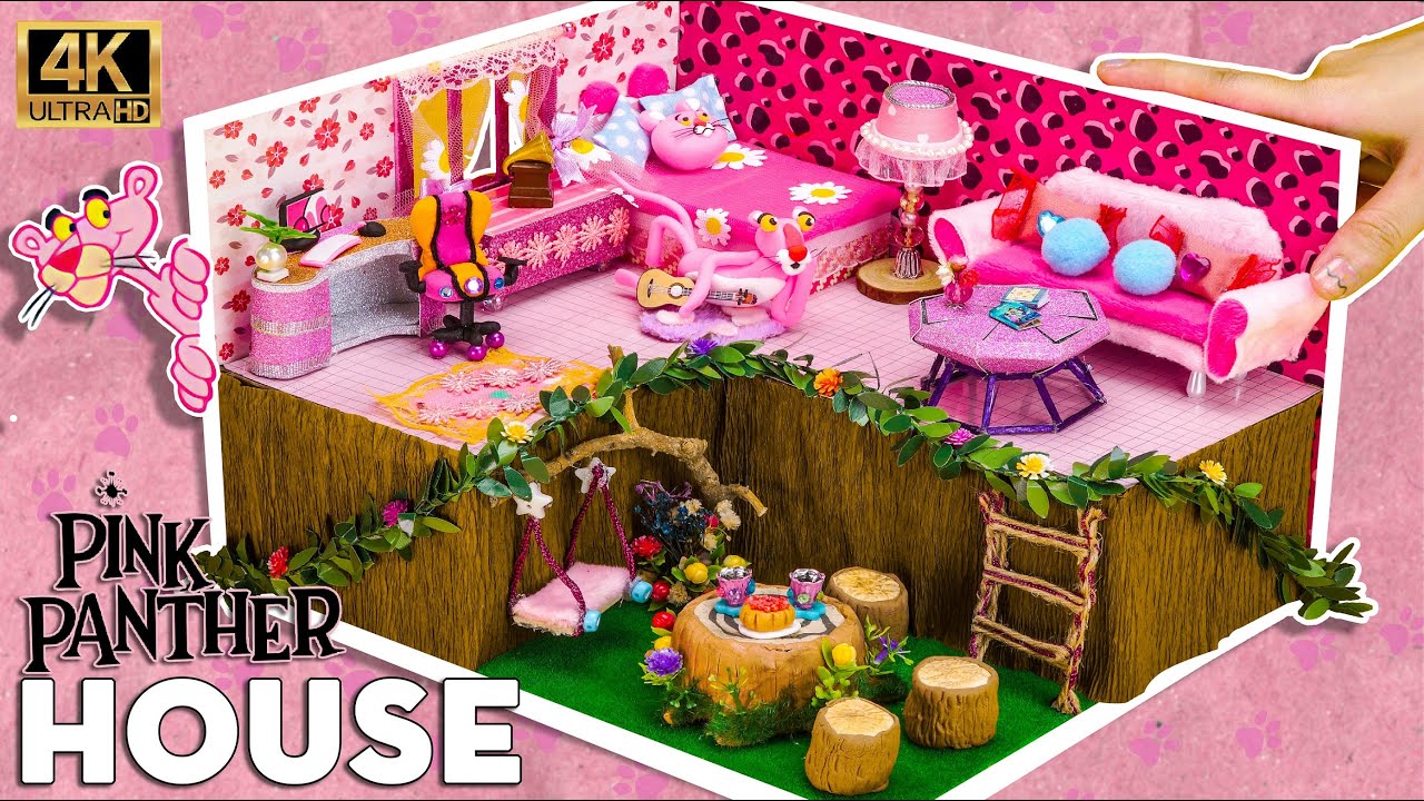 Build A Pink Panther House With A Mini Garden | PINK PANTHER HOUSE IDEA ...