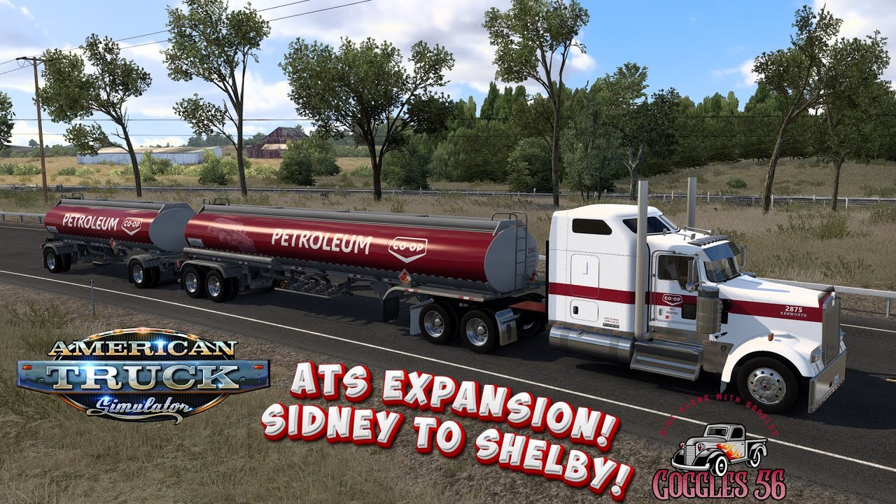 ATS Expansion | Sidney to Shelby Montana | A Safer Diesel Run! SCS W900 - YouTube