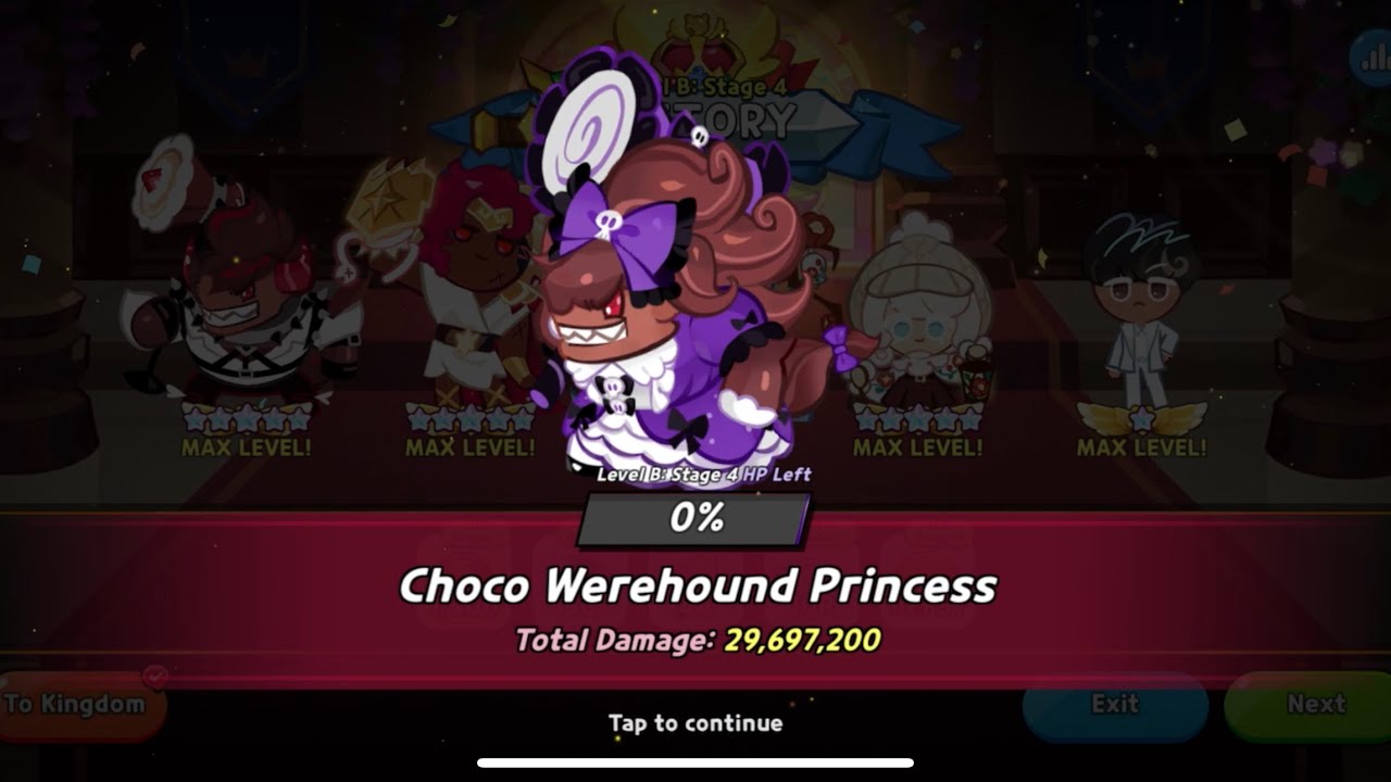 Cookie run kingdom - boss hunt - Choco Werehound Princess level B stage ...