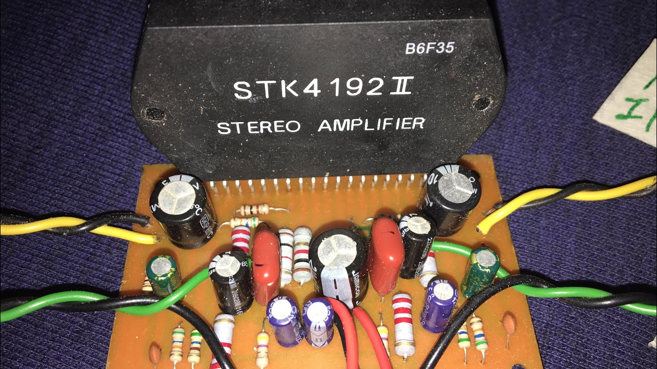 STK4192ii 50W+50W Stereo Amplifire දැන් Jayarathna PCB වෙතින් - YouTube