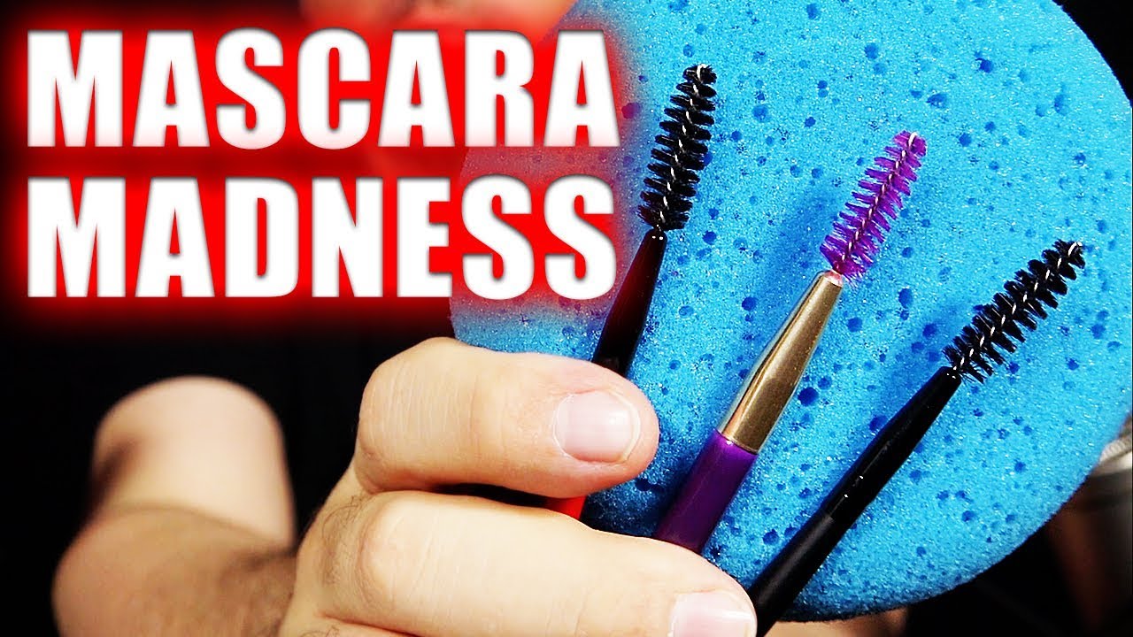 ASMR | Mascara Madness | Mascara Wand Only | Sponge Mic | NO TALKING ...