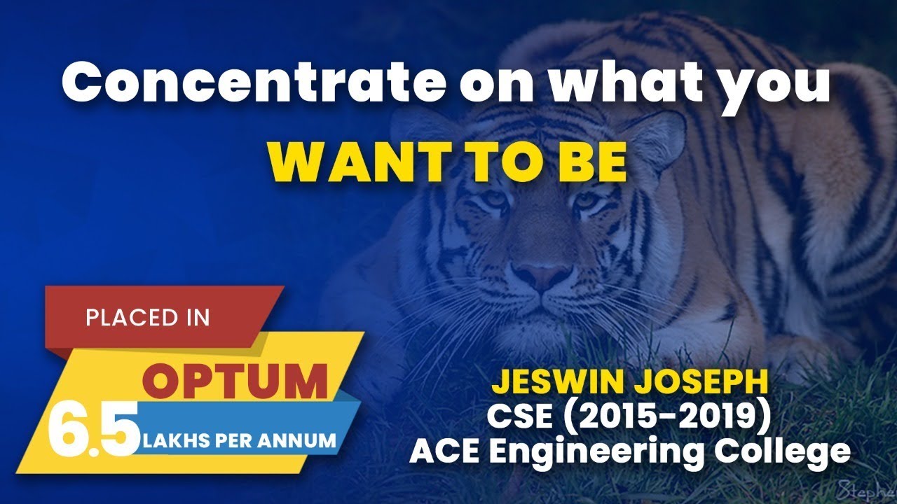 Jeswin Joseph (CSIT 2015-19) of ACE Engineering College Placed in ...