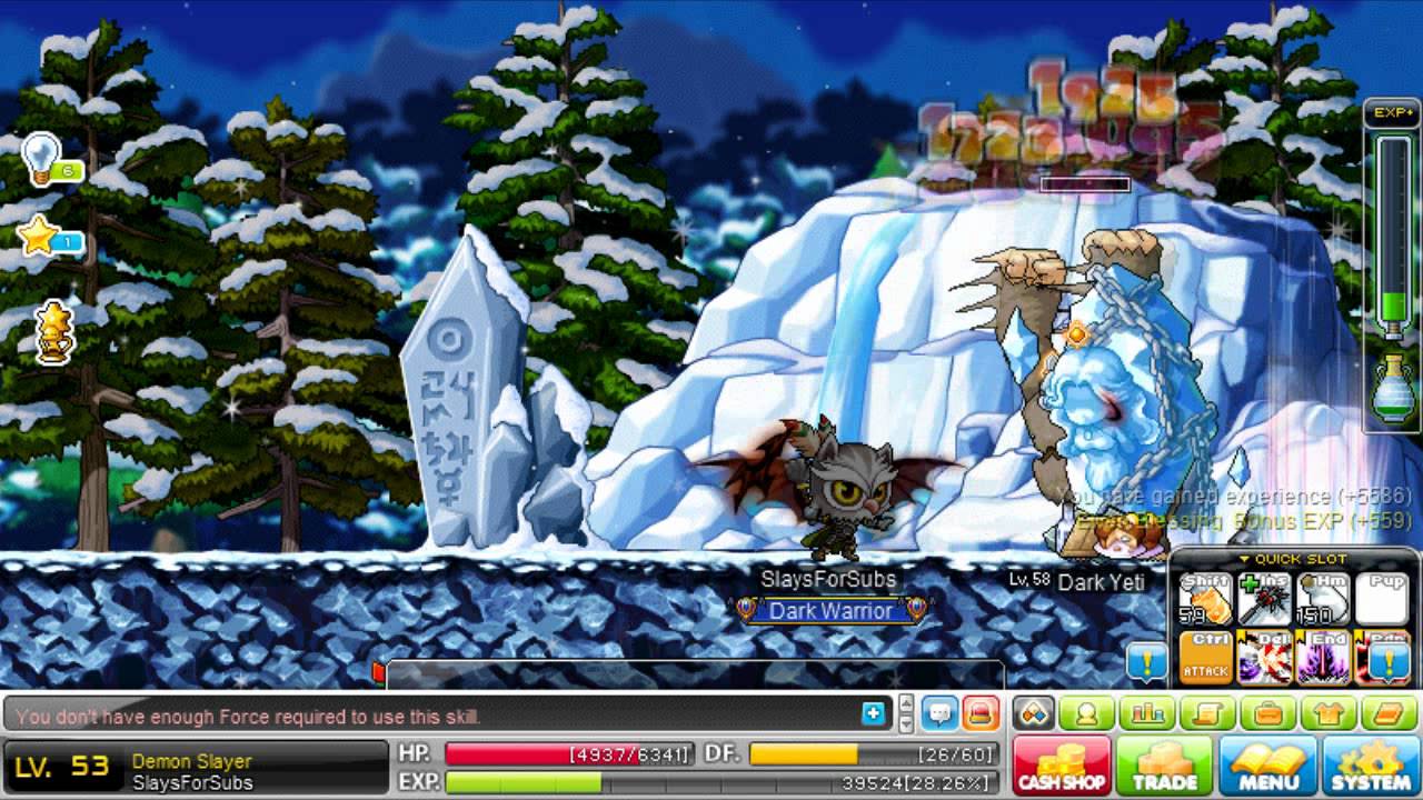 Maplestory Legend Demon Slayer level 40 to 83 training guide - YouTube