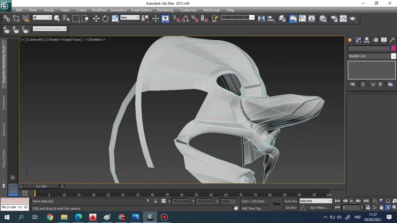 Topeng petruk - 3d Character wajah dengan SPLINE DAN sURFACE MODIFIER ...