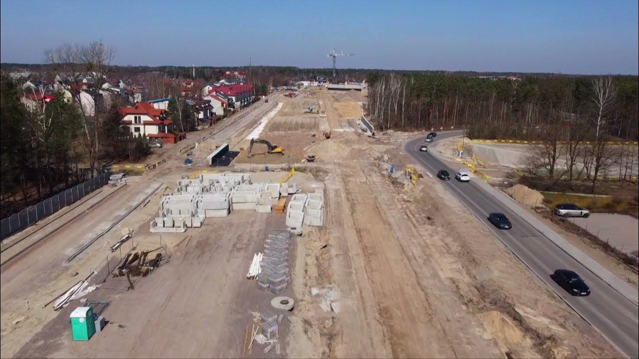 Budowa Wschodniej obwodnicy Warszawy (S17) w Zakręcie (DJI Mavic Mini) 11.04.2021 - YouTube