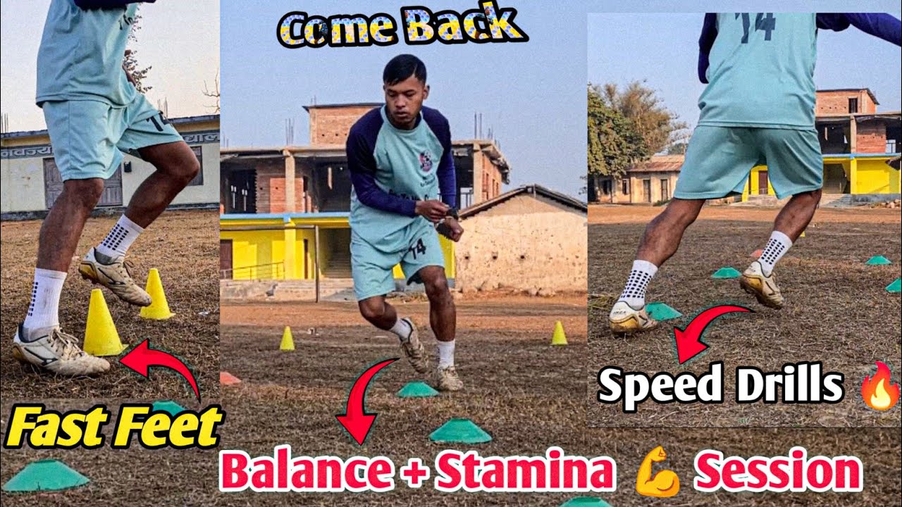 Football Come Back Training 💪 | Fast Feet, Speed & Stamina Drills | Day ...