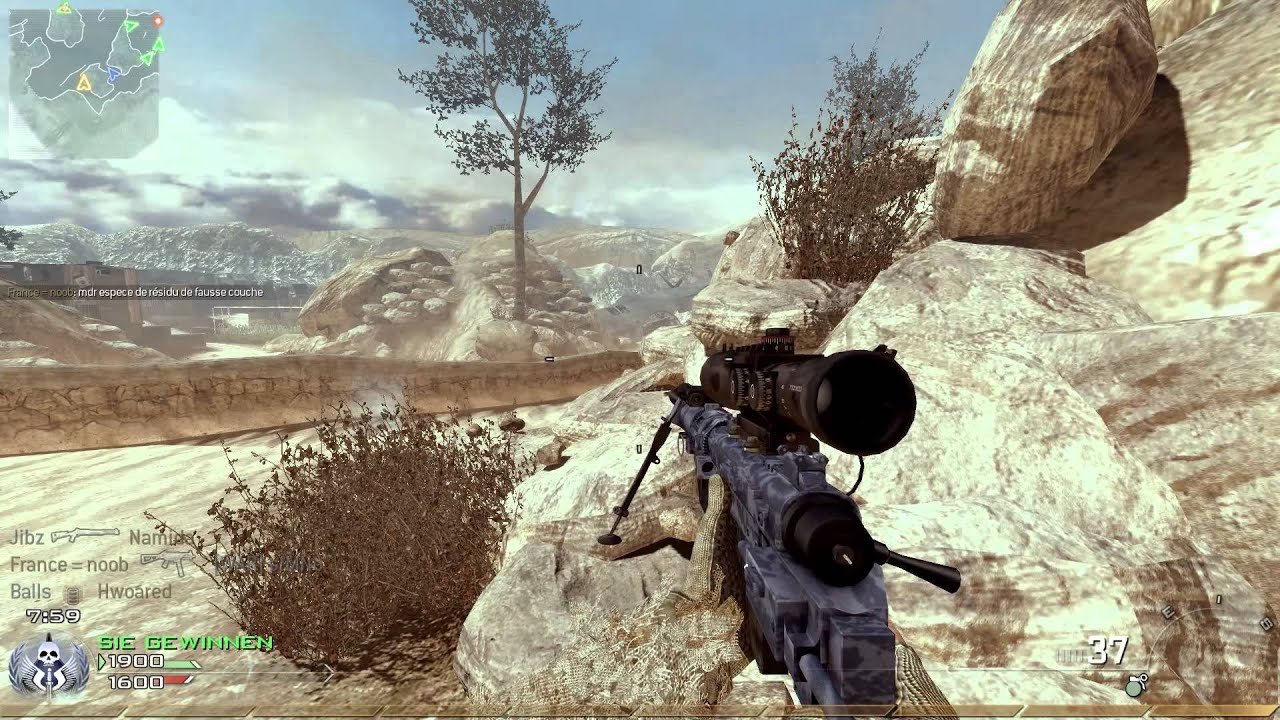 Call of Duty MW2 Afghan - TDM Intervention w/FMJ PC Gameplay - YouTube